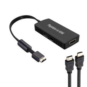 y.d.f ps2 to hdmi converter adapter, ps2 hdmi video converter ps2 hdmi converter with 3ft hdmi cable for sony playstation 2/ playstation 1/ playstation 3 (ps2 & ps1& ps3)