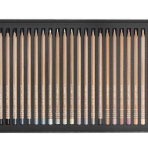 Caran d'Ache Luminance 6901 Box of 100 Individual Coloured, Artists, Colour Coded Pencils & 1 Full & 1 Pencil Blender