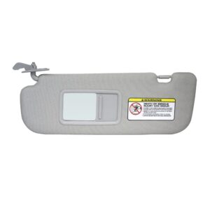 left driver side sun visor replacement for hyundai elantra 2011 2012 2013 2014 avante md replaces # 852103x000tx (grey)