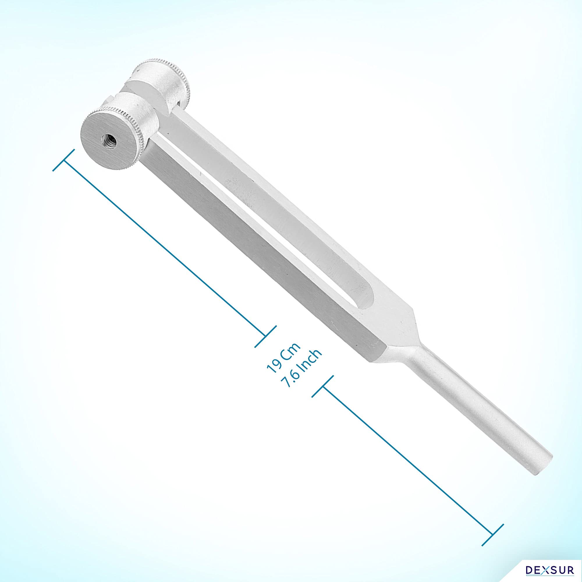 DEXSUR Medical Grade Aluminum Alloy Sensory Tuning Fork Activator For Healing, Therapy Non Magnetic, One Each of C 128 Tuning Fork