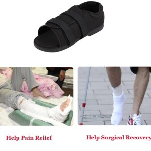 Cast Shoe Foot Fracture Support Surgical Shoe Medical Open Toe Plaster Cast Boot Post Op Shoe Toe Valgus Surgical Fixed Gypsum Shoe Walking Boot for Foot Injuries Stable Ankle Joints Postoperative Recovery Pain Relief