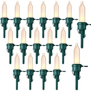 honoson 60 pieces valentines day decorations led replacement bulbs mini wide angle led light pink bulbs for indoor outdoor home room party(green base with warm white bulb)