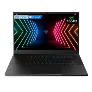 razer blade 15 gaming laptop: nvidia geforce rtx 3070-11th gen intel 8-core i7 cpu - 15.6” qhd 165hz - 16gb ram - 1tb ssd - cnc aluminum - chroma rgb - thx spatial audio - thunderbolt 3