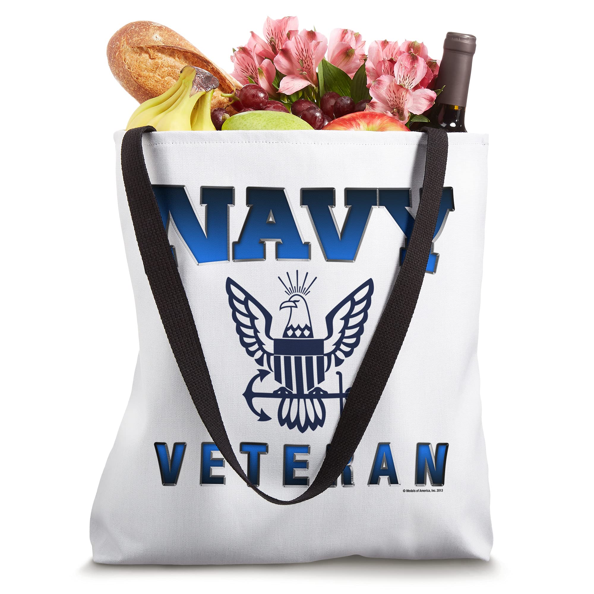 NAVY VETERAN USN LOGO Tote Bag