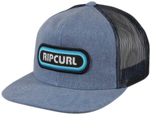 rip curl men's surf revival trucket hat, blue, one size