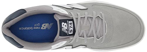 New Balance Men's 574 Greens Golf Shoe, Grey/White, 11