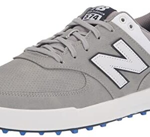 New Balance Men's 574 Greens Golf Shoe, Grey/White, 11