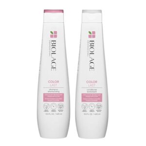 biolage color last shampoo & conditioner bundle | helps protect hair & maintain vibrant color | for color-treated hair | paraben & silicone-free | vegan