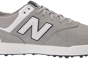 New Balance Men's 574 Greens Golf Shoe, Grey/White, 11