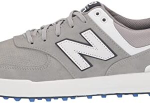 New Balance Men's 574 Greens Golf Shoe, Grey/White, 11