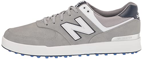 New Balance Men's 574 Greens Golf Shoe, Grey/White, 11