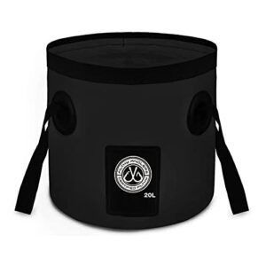 filthy anglers waterproof, collapsible fishing bucket 20l (5 gallon)