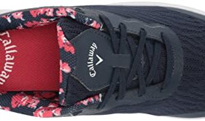 Callaway Women's Coronado v2 SL Golf Shoe, Blue/White/Red, 8.5