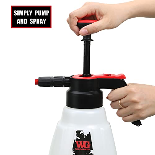 Foam Sprayer, Foaming Pump Blaster Hand Pressure Snow Foam Sprayer Water Sprayer, Hand Pressurized Soap Sprayer Manual Foam Cannon Car Wash