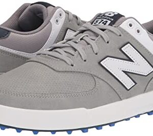 New Balance Men's 574 Greens Golf Shoe, Grey/White, 11