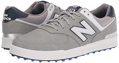 New Balance Men's 574 Greens Golf Shoe, Grey/White, 11