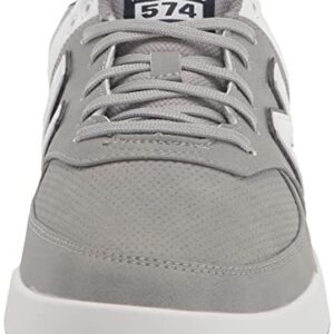 New Balance Men's 574 Greens Golf Shoe, Grey/White, 11