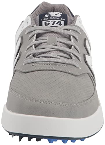 New Balance Men's 574 Greens Golf Shoe, Grey/White, 11