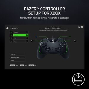 Razer Wolverine V2 Wired Gaming Controller for Xbox Series X|S, Xbox One, PC: Remappable Front-Facing Buttons - Mecha-Tactile Action Buttons and D-Pad - Trigger Stop-Switches - White