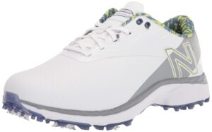 new balance men's fresh foam x defender golf shoe, white/grey, 10.5