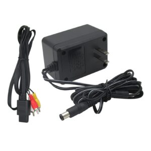 NGHTMRE New AC Adapter Power Cord & AV Cable for Super Nintendo SNES Systems