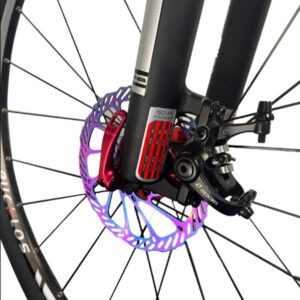 BUCKLOS MTB Bike Disc Brake kit, Mechanical Disc Brakes Aluminum Alloy Caliper for Mountain Bike with 160mm Stainless Steel Rotor/Floating Rotors and is/PM Universal Conversion Adapter (Front+Rear)