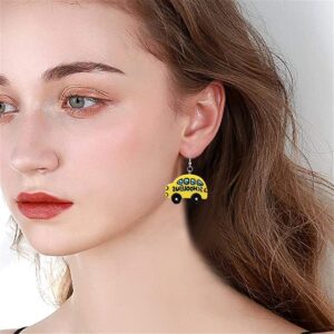 CHUNYANAN Lovely Simulation Bus Dangle Earrings Resin Cartoon Car Funny Earrings For Women Jewelry (Bus Dangle Earrings)