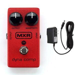 mxr m102 dyna comp compressor pedal bundle with 9v power supply