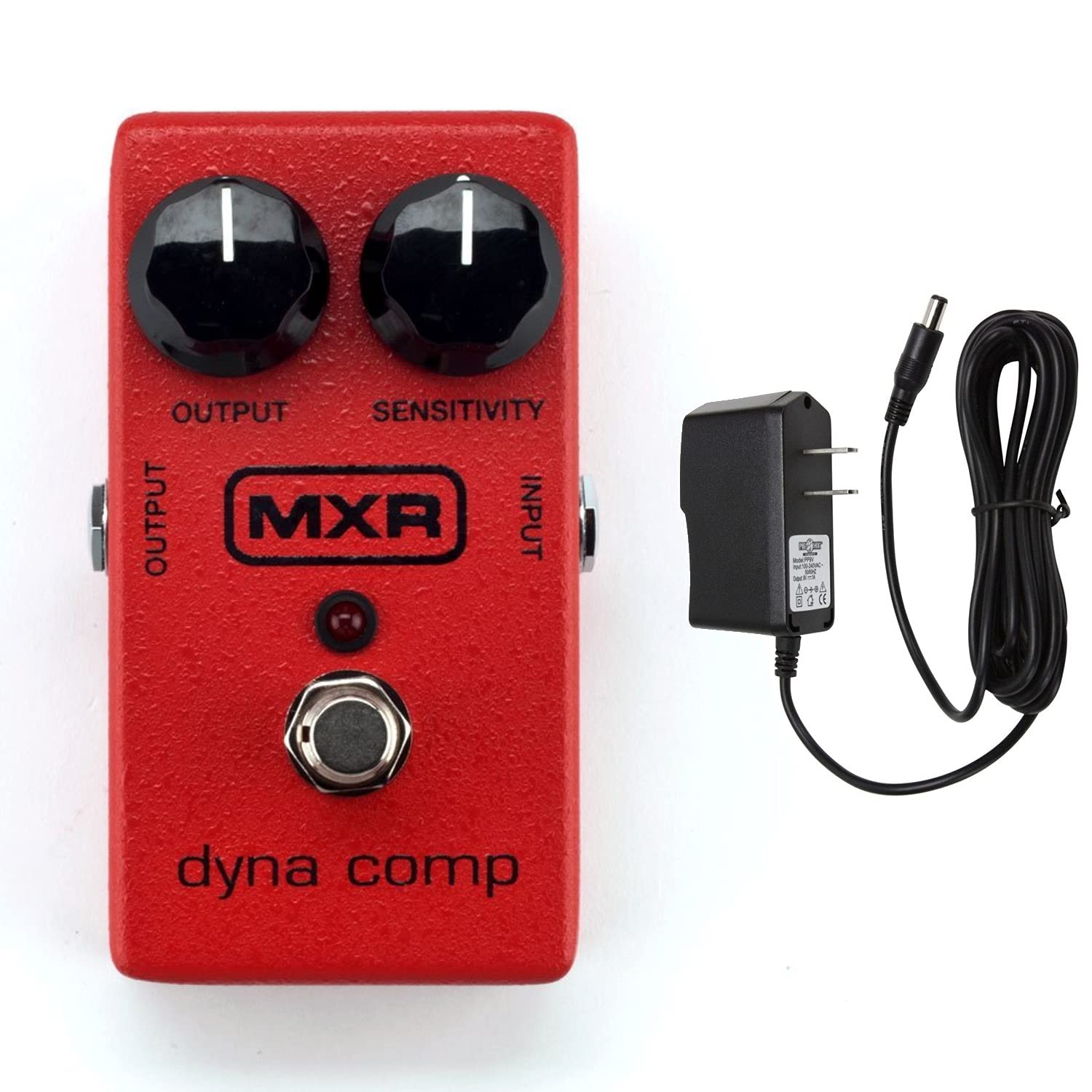 MXR M102 Dyna Comp Compressor Pedal Bundle with 9V Power Supply