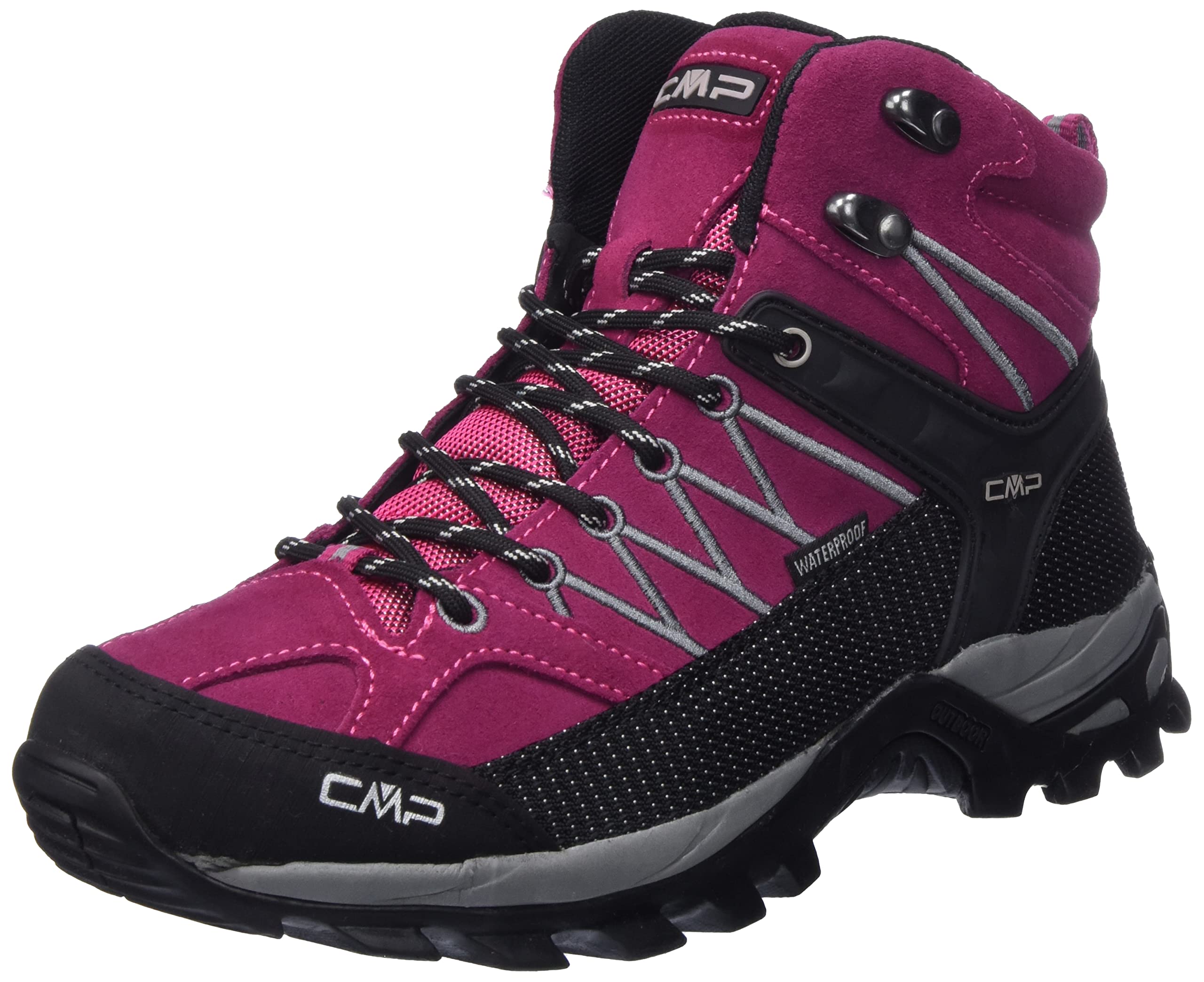 CMP Women's Rigel Mid Wmn Shoe Wp Trekking & Hiking Boots, Sangria Grey, 6 US