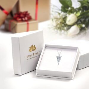 lotus & leaf Arwen Evenstar Necklace 925 Sterling Silver Lord of The Rings Merchandise Jewelry Lord of The Rings Necklace Gifts for Women Men