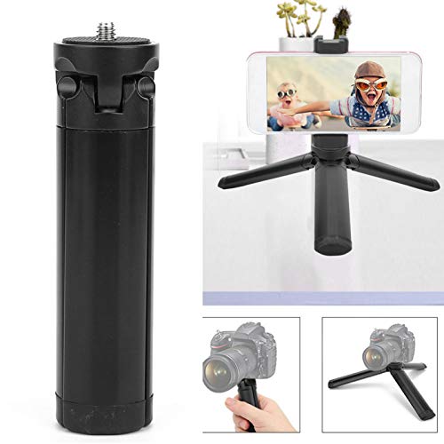 Action Camera Stand, Lightweight Desktop Tripod Easy to Store with 1/4" Screws for Mobile Phone Clips for Sports Cameras