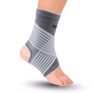 ankle brace compression sleeves, 1 pair anti-sprain ankle support sleeve basketball running sports injuries recovery elastic sleeve socks for relief foot joint pain chronic ankle swelling arch support