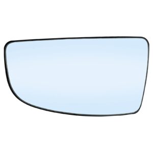 new driver side lower mirror glass replacement for 2015 2016 2017 ford transit t150 t250 t350 - left pass convex lower mirror glass with rear holder, replace bk3z17k707a