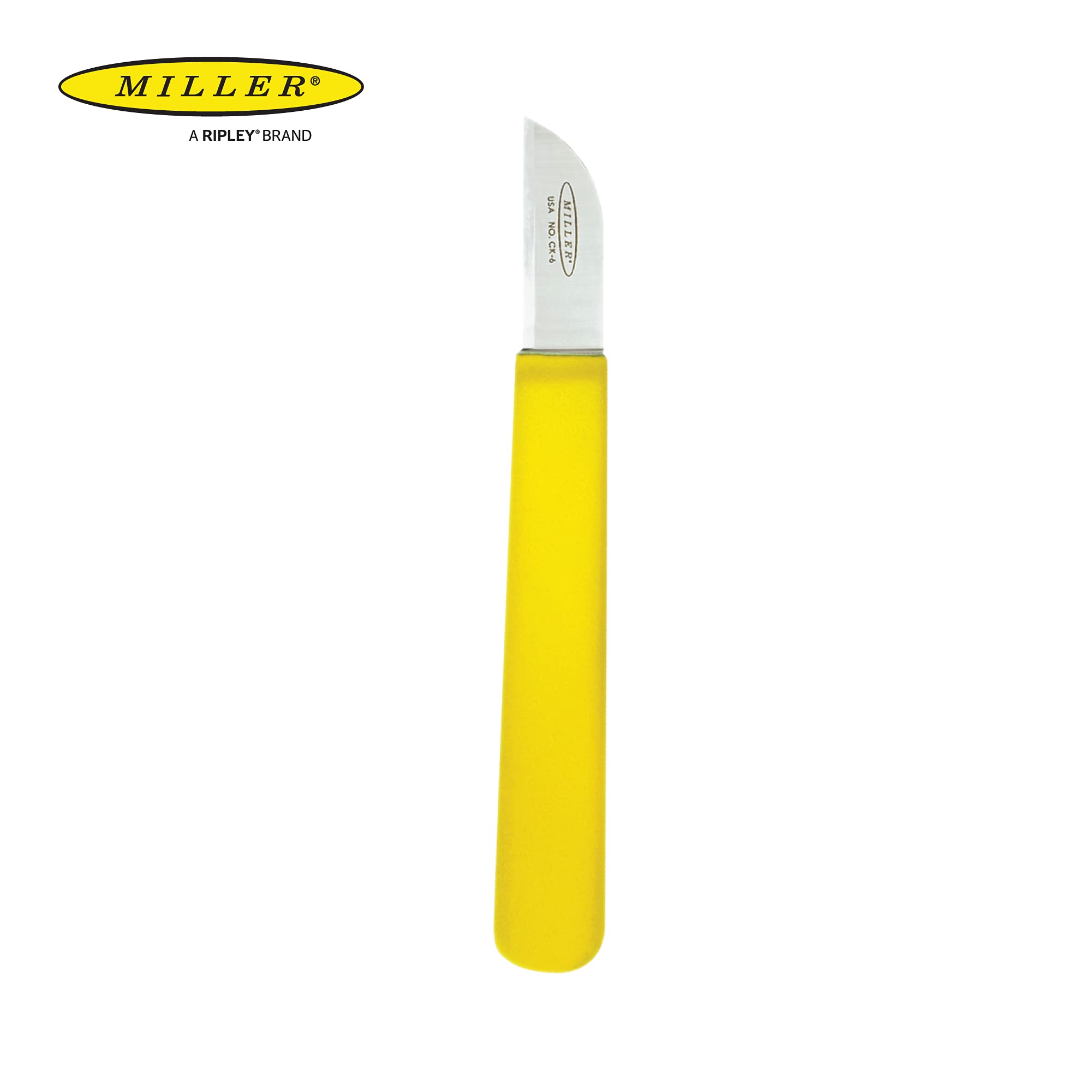 Miller CK6 Series Splice Knife, Electrician Knife for Professionals, Heavy-Duty Utility Knife with Sheath Holder, Filament Splicer Tool, 6.25 Inches