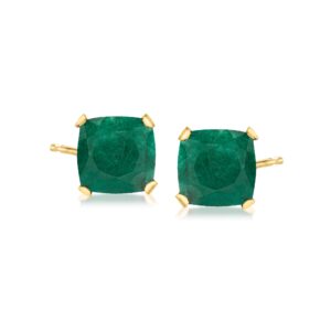 ross-simons gemstone martini stud earrings in 14kt yellow gold