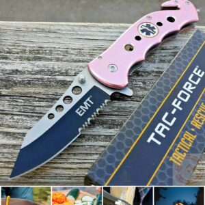 Linerlock Stainless Steel Open Folding Pocket Knife 3.25" Blade Aluminum Handle Outdoor Survival Hunting Knife for Camping by Survival Steel