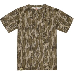 mossy oak standard mens camo hunting shirt short sleeve cotton, original bottomland, xx-large