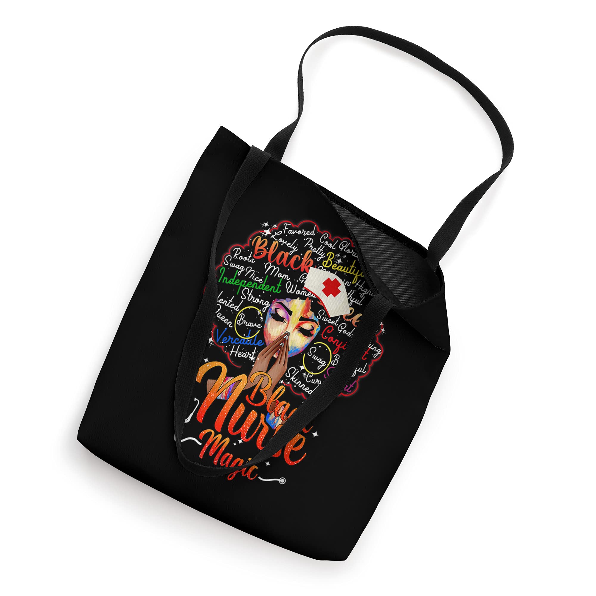 Black History Nurse Magic African American Pride Melanin Tote Bag