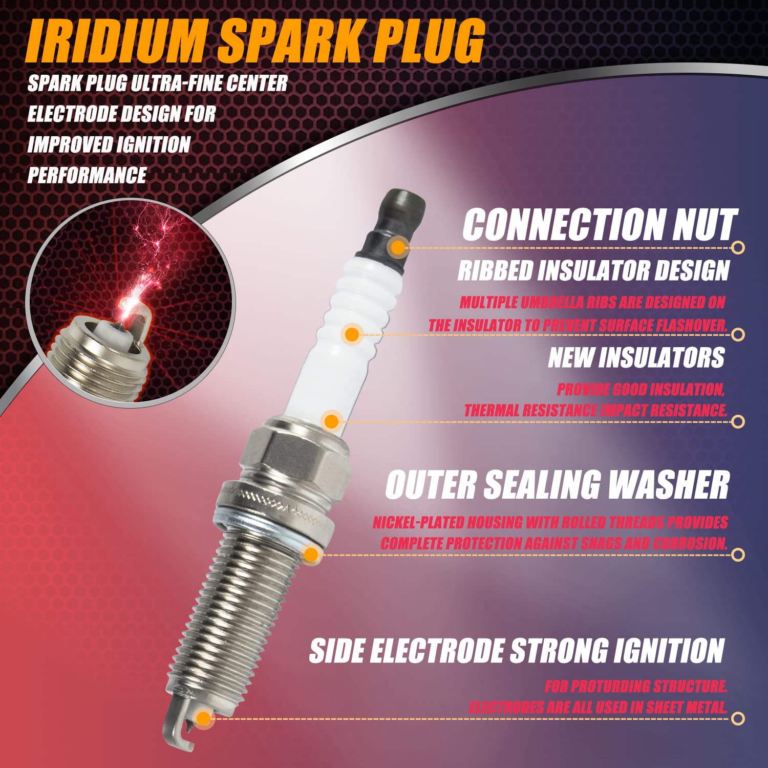 RANSOTO UF349 Ignition Coil Pack & Spark Plugs Compatible with 3.5L 2002-2008 Nissan Maxima Murano Pathfinder Altima Quest Infiniti G35 FX35, 4.0L 2005-2019 Nissan Frontier Xterra Pathfinder