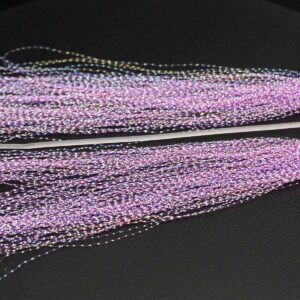 10 Packs Crystal Flash Fly Tying Material Hook Lure Flash Flies Decorating Holographic Tinsel Krystal Flashabou Sparkle Dry Streamer for Fishing Lure Dry Flies Making Supplies