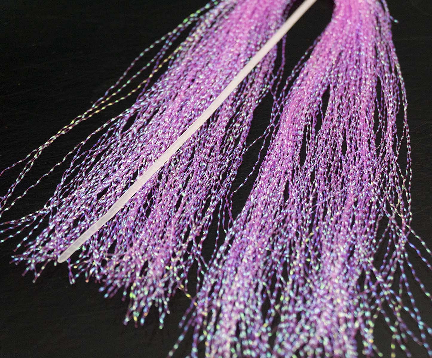 10 Packs Crystal Flash Fly Tying Material Hook Lure Flash Flies Decorating Holographic Tinsel Krystal Flashabou Sparkle Dry Streamer for Fishing Lure Dry Flies Making Supplies