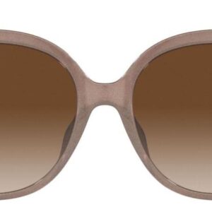 Michael Kors Woman Sunglasses Blush Camel Pearlized Frame, Smoke Gradient Lenses, 56MM