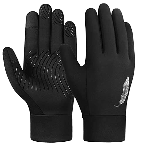 OOPOR Winter Warm Kids Cycling Gloves - Cold Weather Outdoor Bike Running Ski Sports Mittens Aged 4-12 Boys Girls S