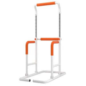 kdfj pull up station, power tower trainer, home gym indoor pull up bar horizontal bars multifunction sport fitness equipment workout-white