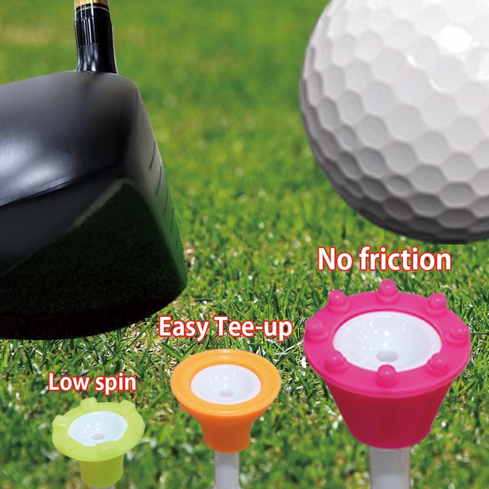 BIRDIE79 Upgraded Premium Big Head(Silicone) Golf Tees 3-1/4 – Height Adjustable – Easy Tee Up -Tee Off with Greater Consistency – Excellent Durability – Golf Tee Hanger – 1Pack (9)