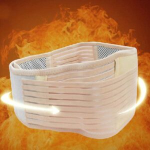 Adjustable Waist Support Belt Tourmaline Self-heating Magnetic Therapy Back Waist Support Lumbar Brace Belt for Lower Back Pain Relief Therapy Support Anti Fatigue Injury Prevention Back Waist Brace