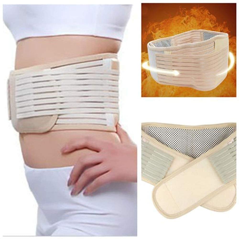 Adjustable Waist Support Belt Tourmaline Self-heating Magnetic Therapy Back Waist Support Lumbar Brace Belt for Lower Back Pain Relief Therapy Support Anti Fatigue Injury Prevention Back Waist Brace