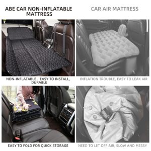 ABE Non-Inflatable Car Bed Mattress,Double-Sided Folding,Portable Back Seat, Travel Camping Mattress for Sleeping(Dinosaur World), for SUV