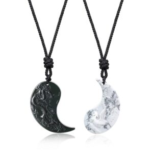 coai dragon and phoenix necklace,yin yang couple necklace ,yin yang couple jewelry